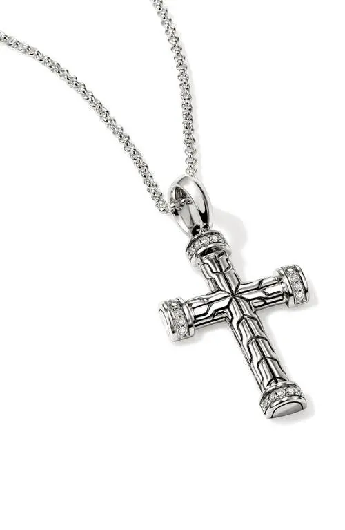 John Hardy Essential Diamond Cross Pendant