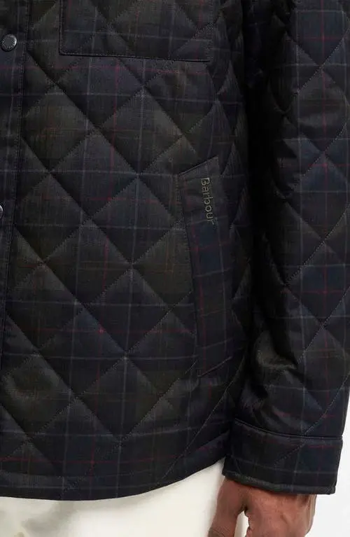 Barbour Tartan Quilted Shirt Jacket