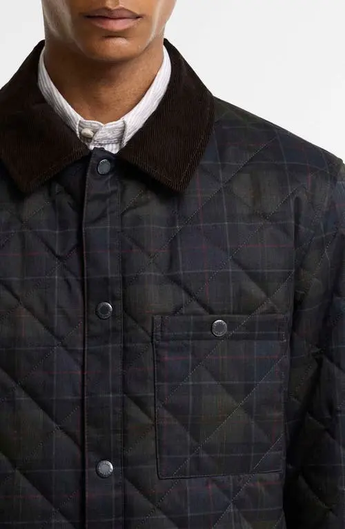 Barbour Tartan Quilted Shirt Jacket