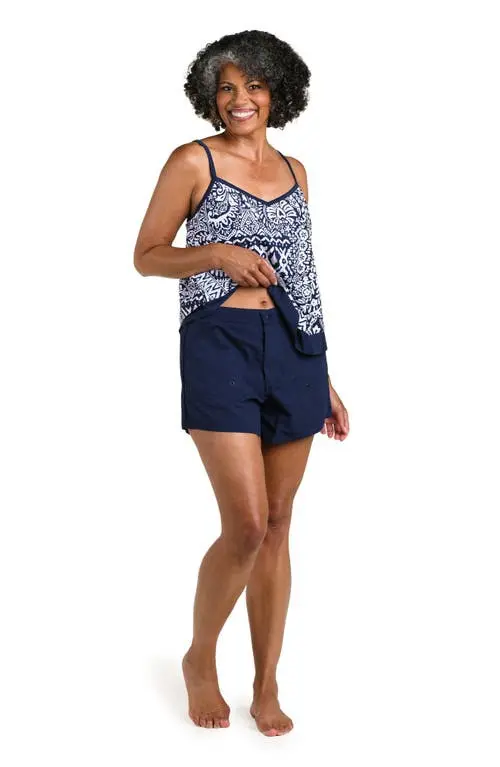 MAXINE OF HOLLYWOOD Bohemia Flutter Tankini Swim Top