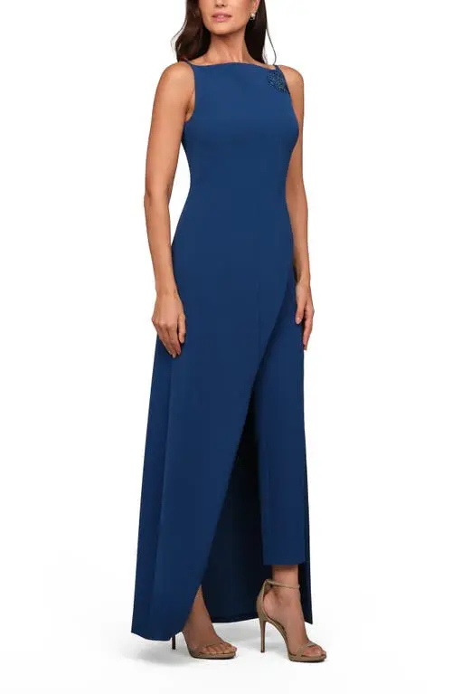 KAY UNGER Darby Beaded Maxi Jumpsuit