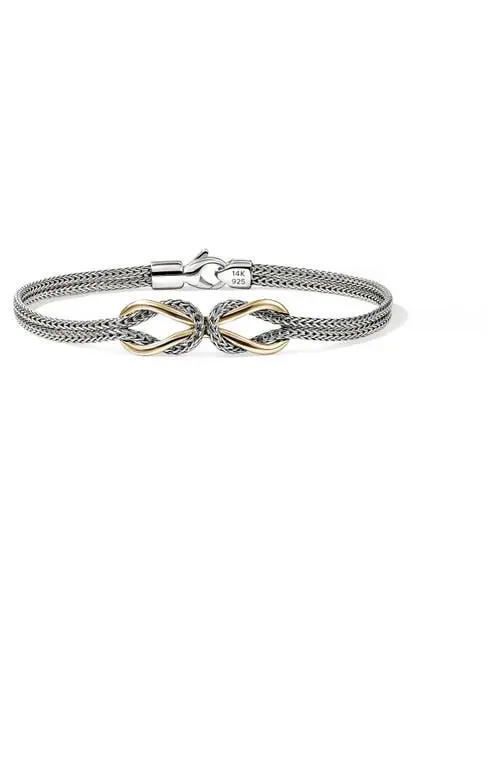 John Hardy Infinite Love Knot Bracelet, & 14k Yellow Gold - Silver