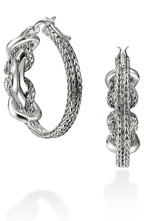 John Hardy Infinite Love Knot Hoop Earrings