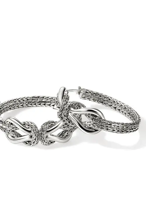 John Hardy Infinite Love Knot Hoop Earrings