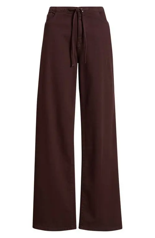 Warp + Weft The Big Easy High Waist Wide Leg Drawstring Jeans
