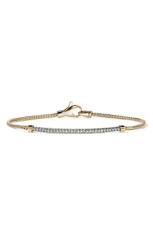 John Hardy Jh Essentials Pavé Diamond Bracelet - Gold