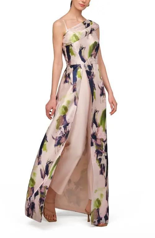 KAY UNGER Whitely Floral Print Maxi Jumpsuit