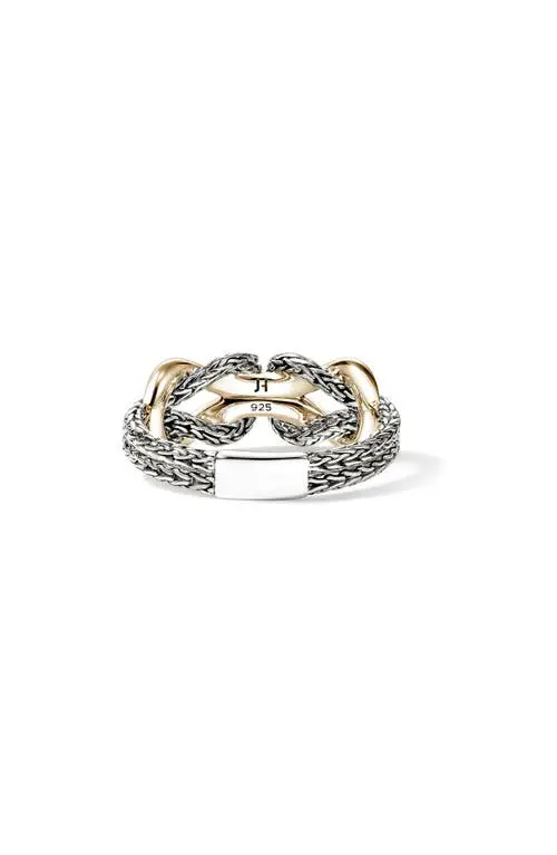 John Hardy Infinite Love Knot 14k Gold & Sterling Ring
