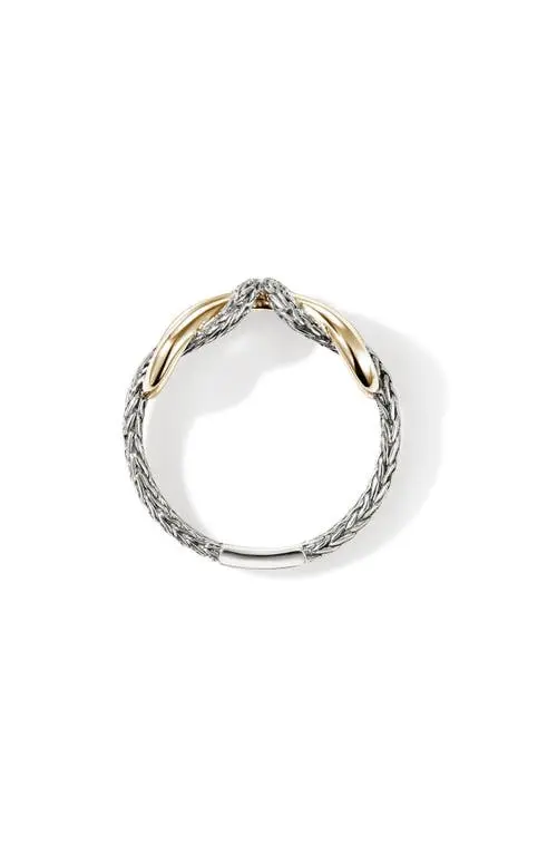John Hardy Infinite Love Knot 14k Gold & Sterling Ring