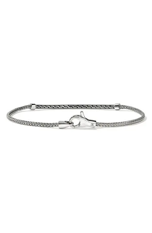 John Hardy Essentials Sterling Pav9 Bar Bracelet