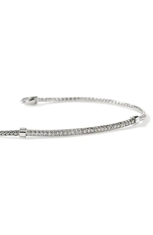 John Hardy Essentials Sterling Pav9 Bar Bracelet