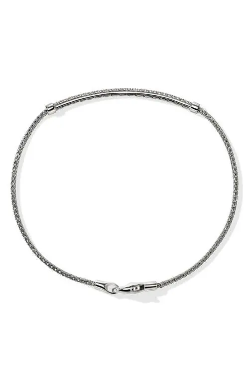 John Hardy Essentials Sterling Pav9 Bar Bracelet