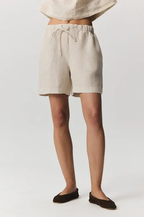 BULDAN'S Liya Shorts - Beige