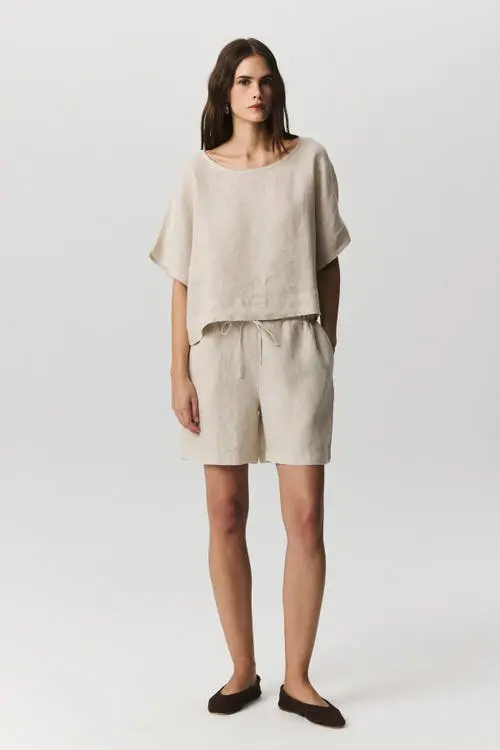 BULDAN'S Liya Shorts - Beige