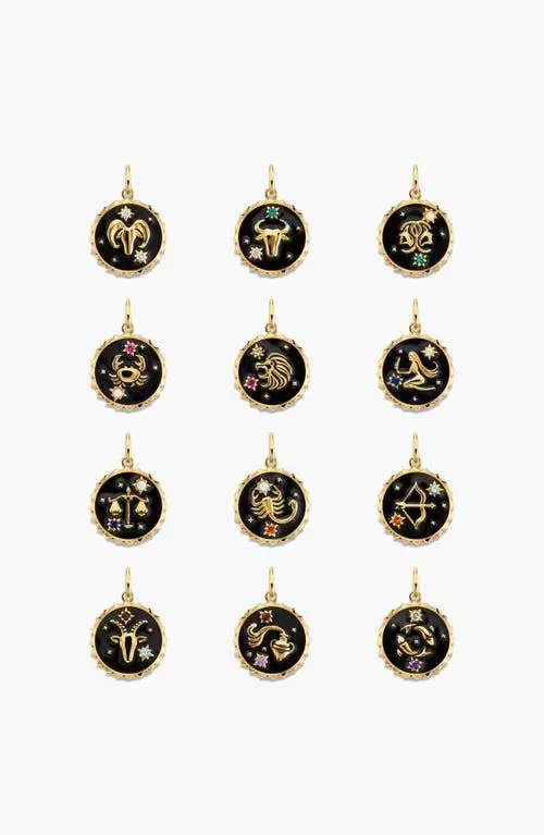 Mejuri Cosmic Charm Pendant - Gold - Sagittarius