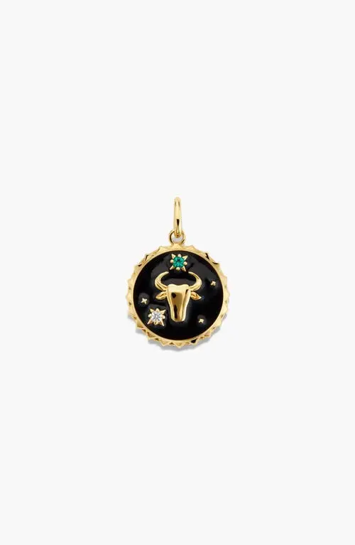 Mejuri Cosmic Charm Pendant - Gold - Taurus