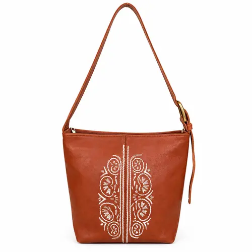 AMASOUK Zahra Leather Bucket Tote
