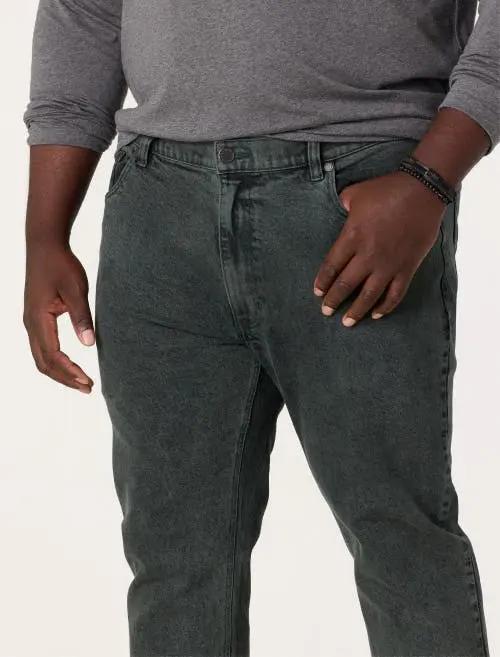 TRUE NATION BY DXL Big & Tall Overdye Tapered-fit Jeans V3
