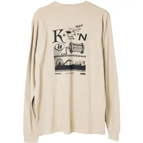 KAVU Puzzle Time Long-sleeve T-shirt - Rock