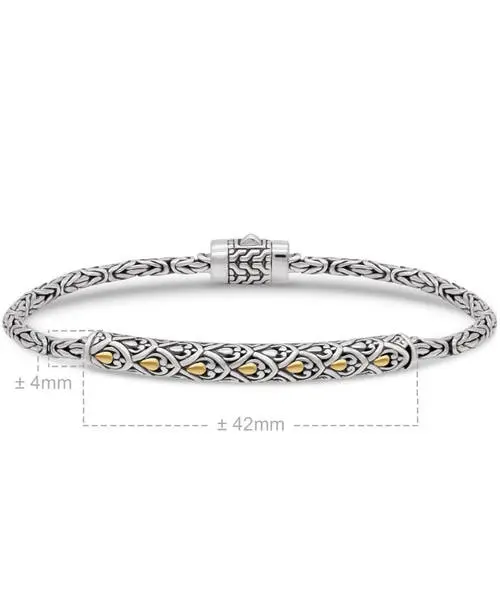 DEVATA Dragon Skin With Borobudur Chain Bracelet
