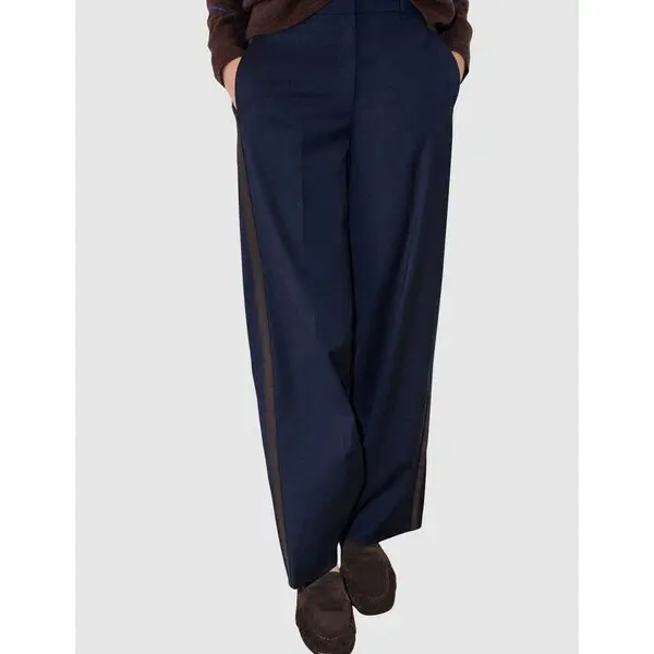 Whistles Side Print Straight Trouser