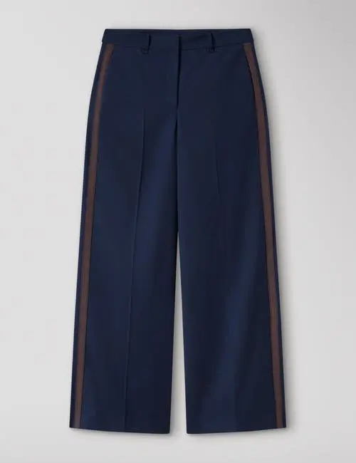Whistles Side Print Straight Trouser