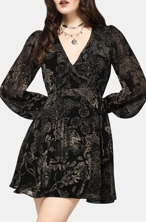DISTURBIA Surge Wrap Mini Dress