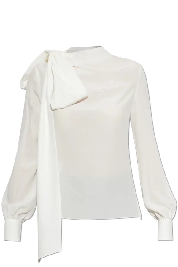 Alexander McQueen Silk Blouse With Bow
