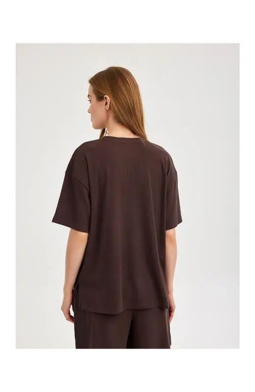 BEACH LIFE BY GOTTEX Summer Lounge Ribbed T Shirt