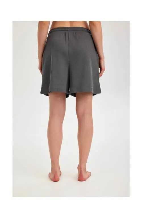 BEACH LIFE BY GOTTEX Summer Lounge Waffle Shorts - Dark-grey