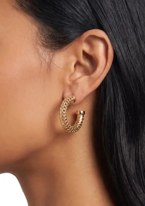 AREA STARS Hema Textured Hoops