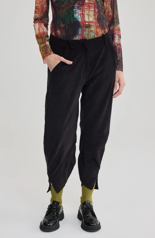 LUUKAA Zoe O-shape Velvet Pants