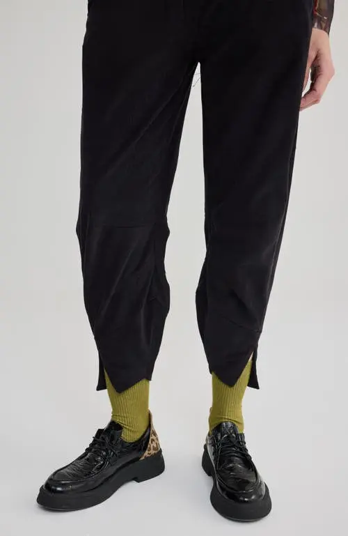 LUUKAA Zoe O-shape Velvet Pants