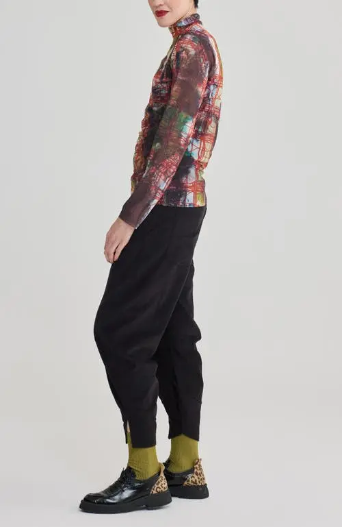 LUUKAA Zoe O-shape Velvet Pants