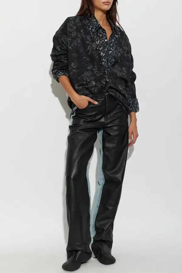 R13 Wool Cardigan With Floral Motif