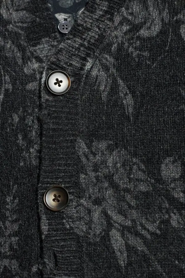 R13 Wool Cardigan With Floral Motif
