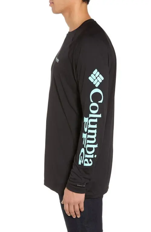 Columbia Pfg Terminal Tackle Performance T-shirt - Black/gulf Stream