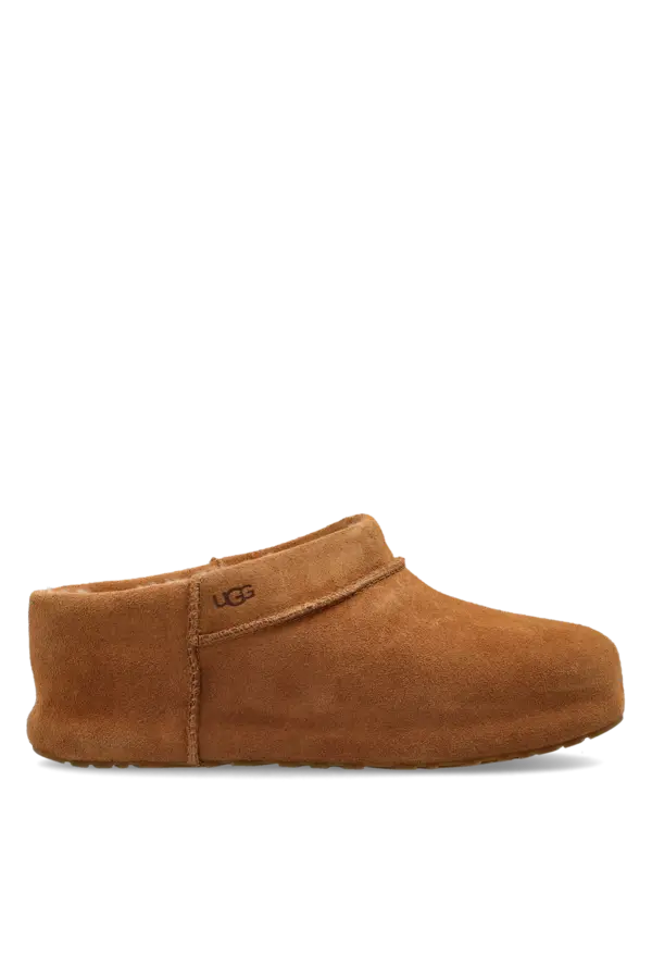 UGG Suede ‘enwrap Clog’ Wedge Shoes - Beige