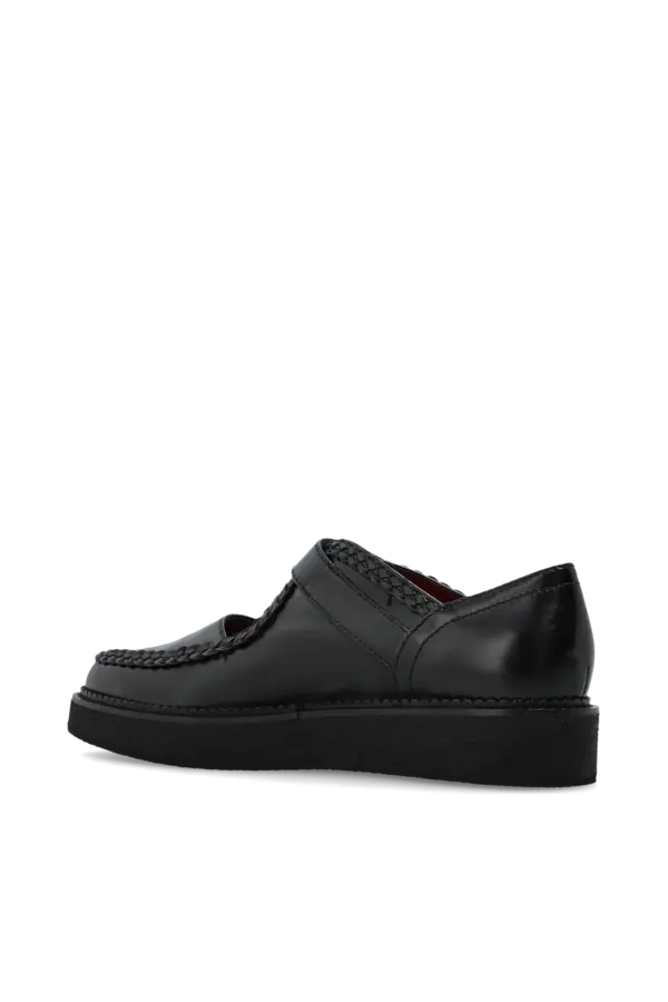 Alexander McQueen Wishbone Creeper’ Leather Shoes