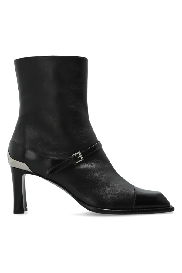 Alexander McQueen Leather Ankle Boots ‘niko Ankle Boots - Black