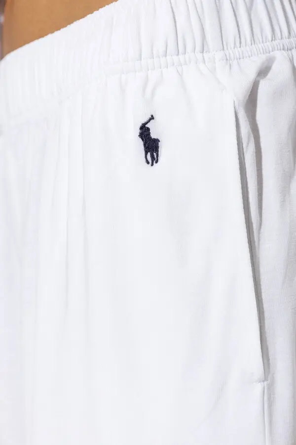 Polo Ralph Lauren Two-piece Pyjama With Logo - White