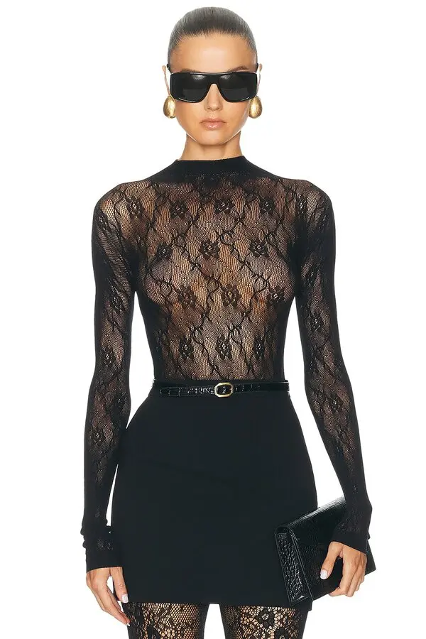 Swedish Stockings Nova Lace Long Sleeve Top