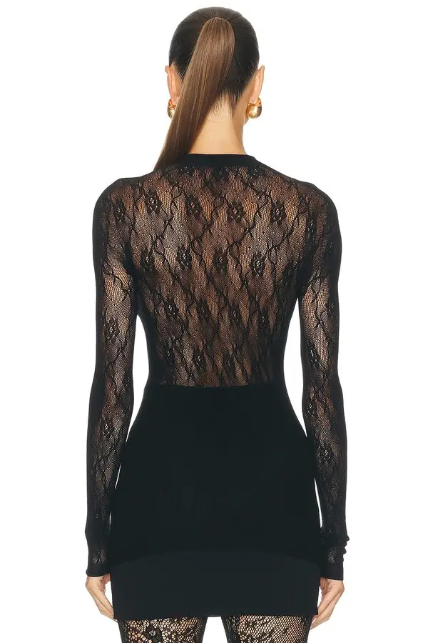 Swedish Stockings Nova Lace Long Sleeve Top