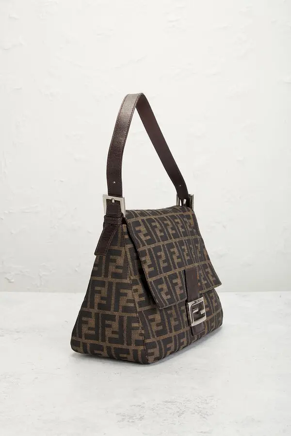 Fendi Zucca Mama Forever Baguette Shoulder Bag