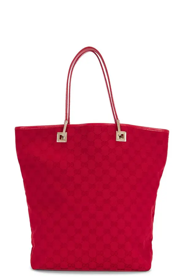 Gucci Gg Bucket Tote Bag - Red