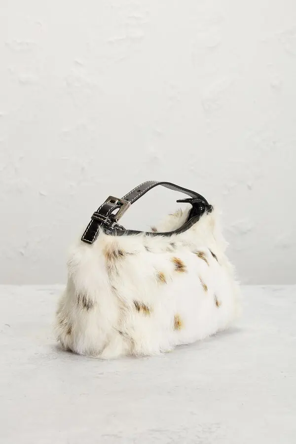 Fendi Rabbit Fur Vanity Handbag