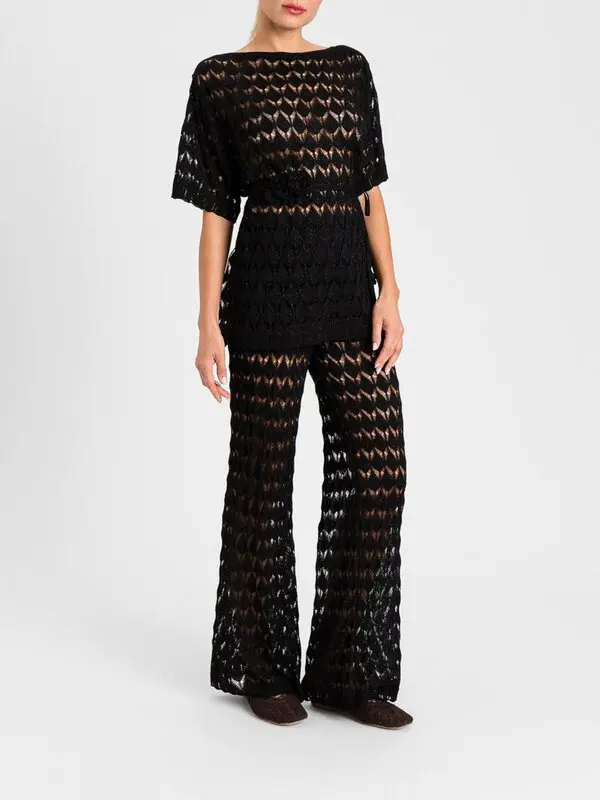 TWINSET Perforated Viscose Knit