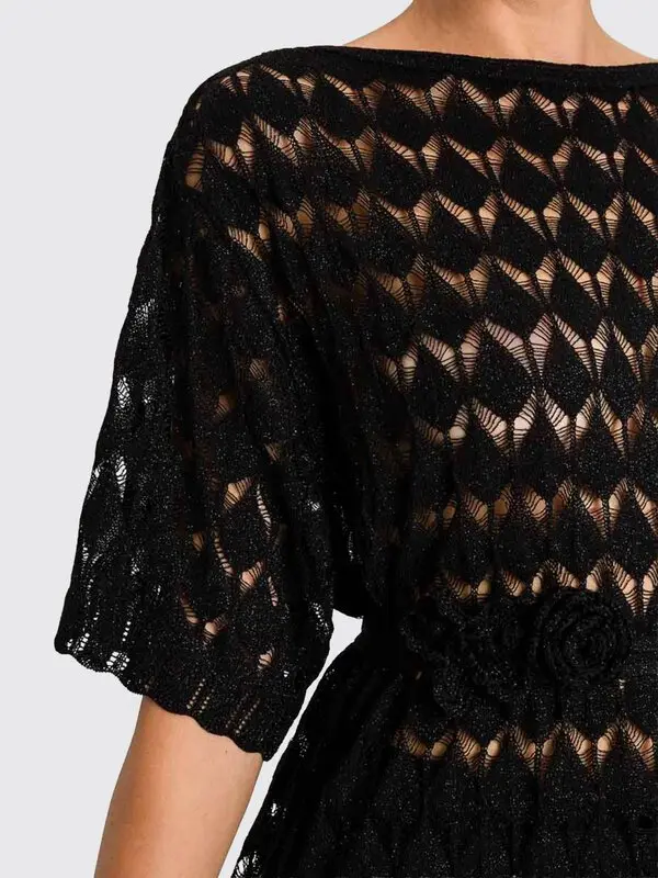 TWINSET Perforated Viscose Knit