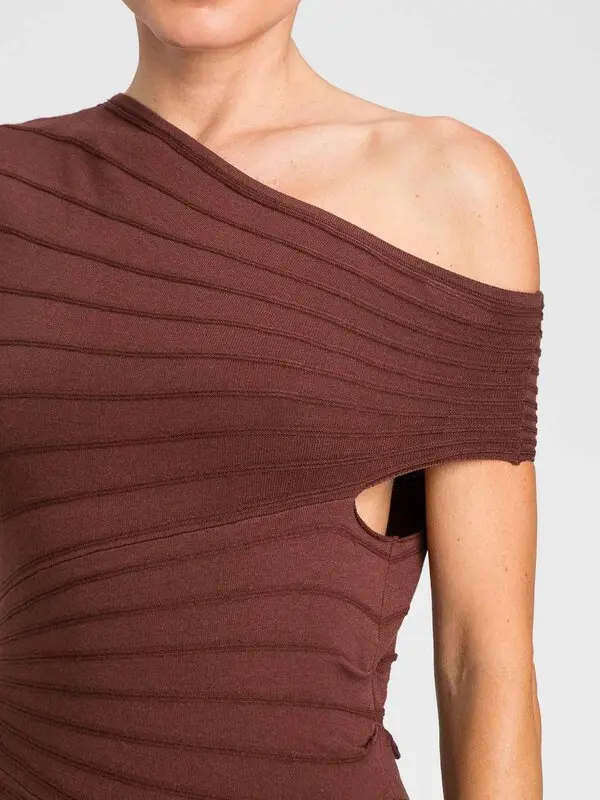 TWINSET One Shoulder Jersey Dress
