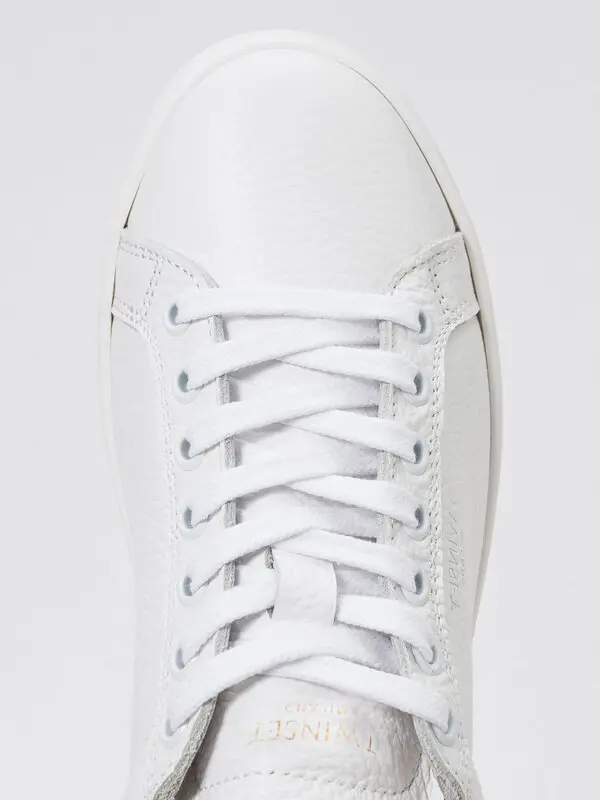 TWINSET Grained Leather Sneakers